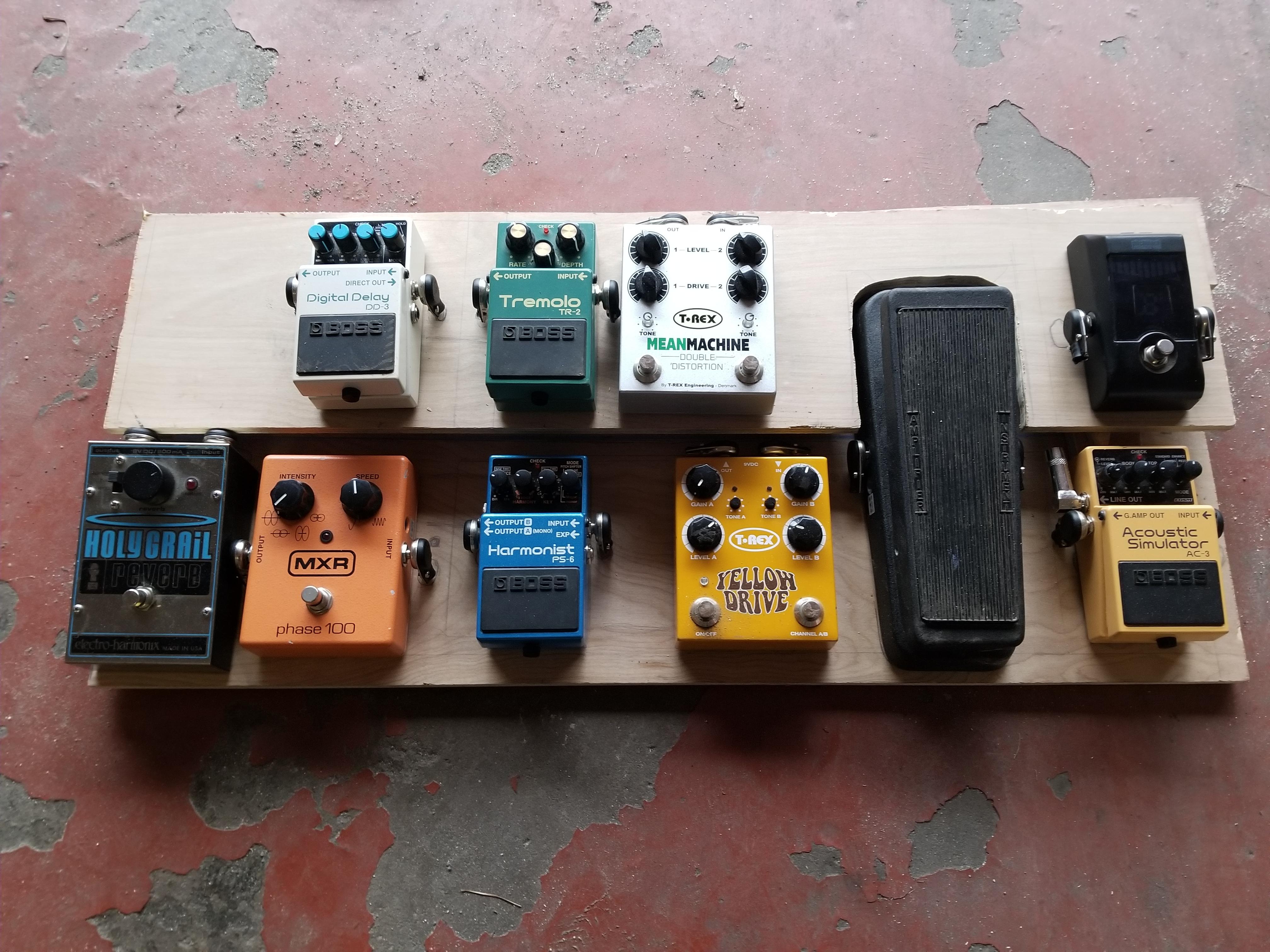 My (mostly unfinished) DIY Pedalboard | Scrolller