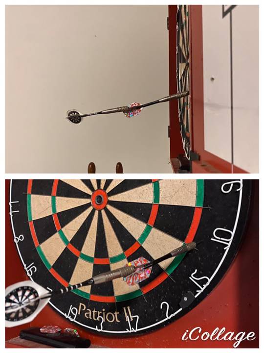My nephew (13 years) got a double hit at darts tonight. | Scrolller