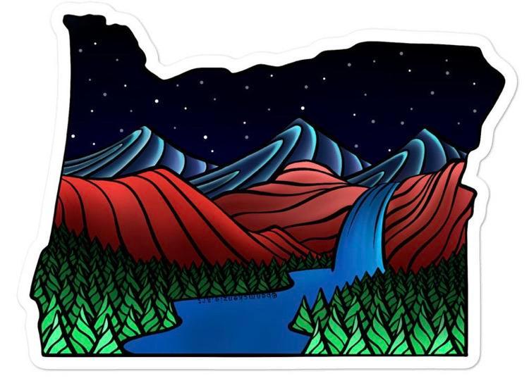 My new Oregon sticker design🙂 | Scrolller
