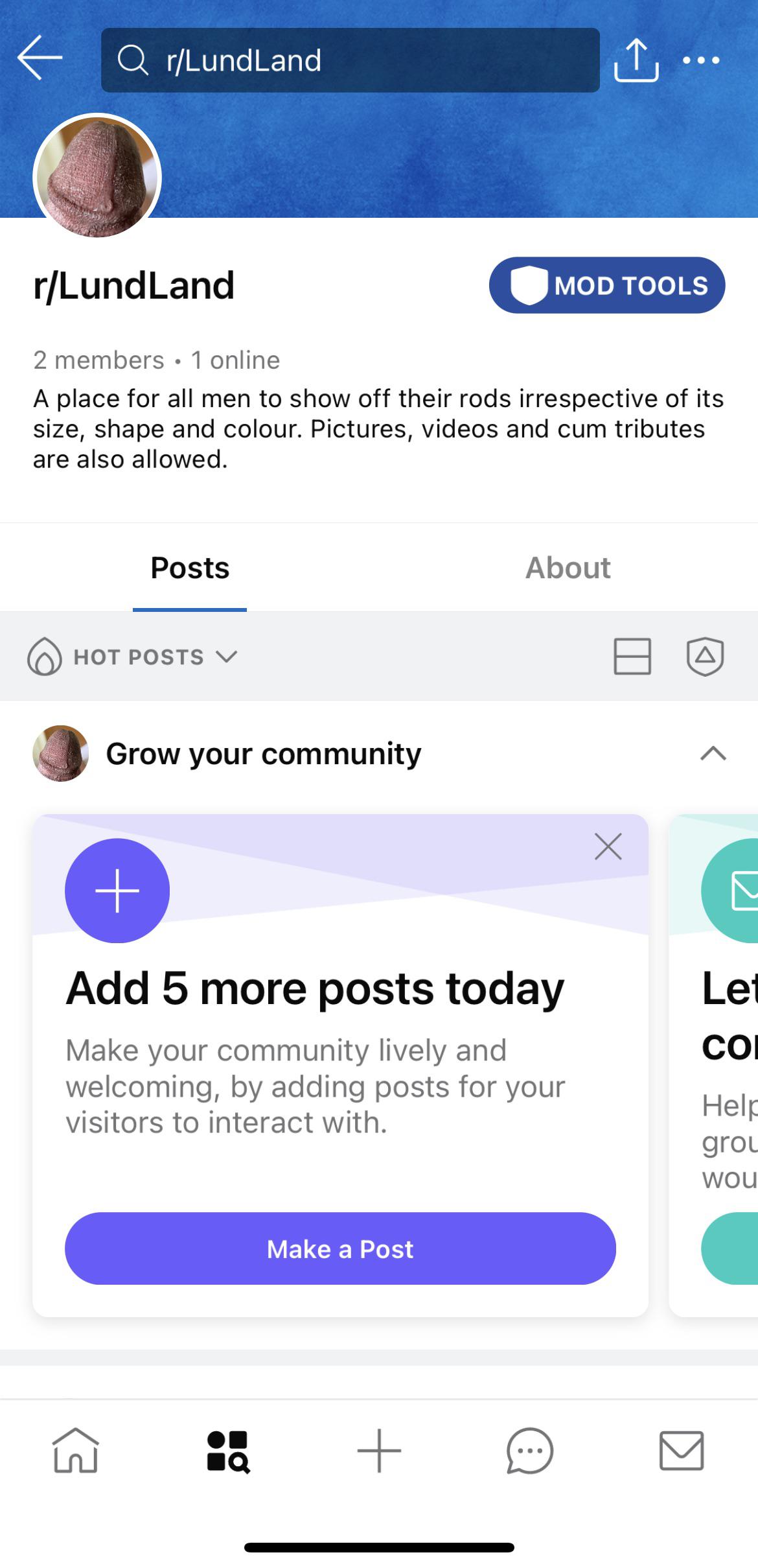 My new sub /r/lundland where men can show off their bodies, and an opportunity for women to ...