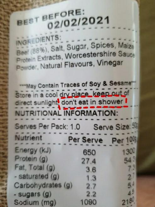 My packet of beef jerky | Scrolller