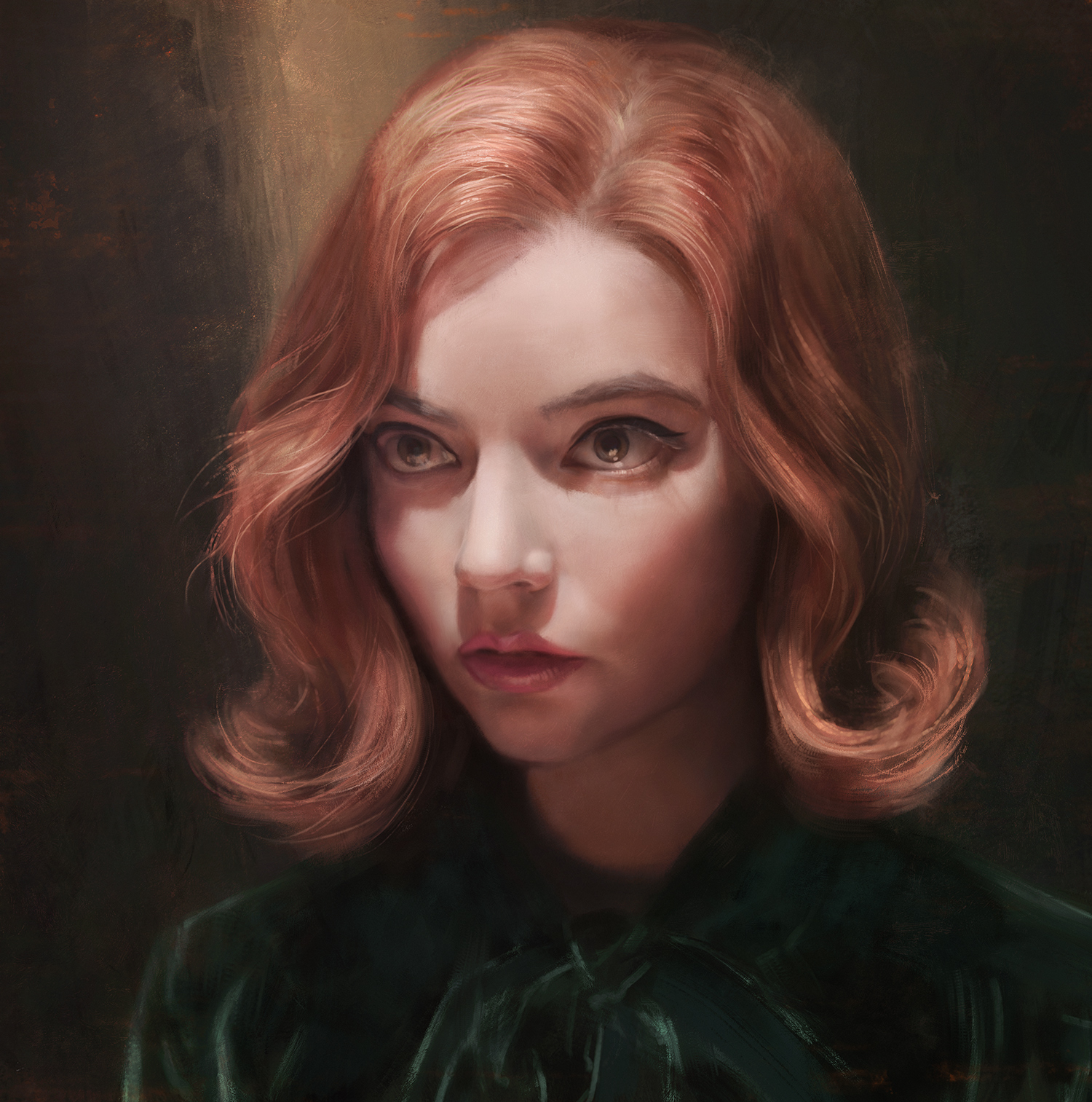 My portrait of Beth Harmon, from The Queen's Gambit. | Scrolller