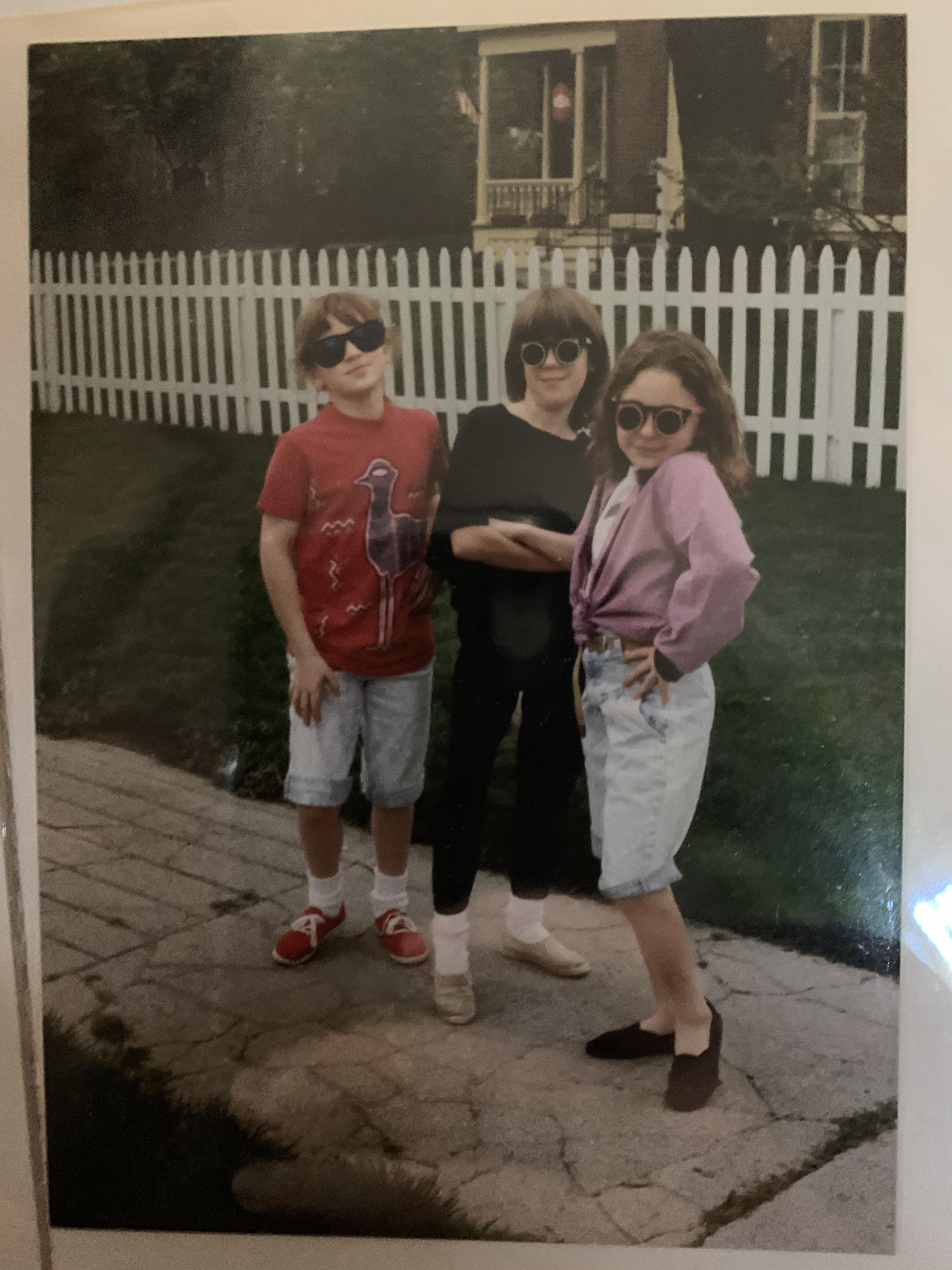 My sister, a neighbor, and myself circa 1992. | Scrolller