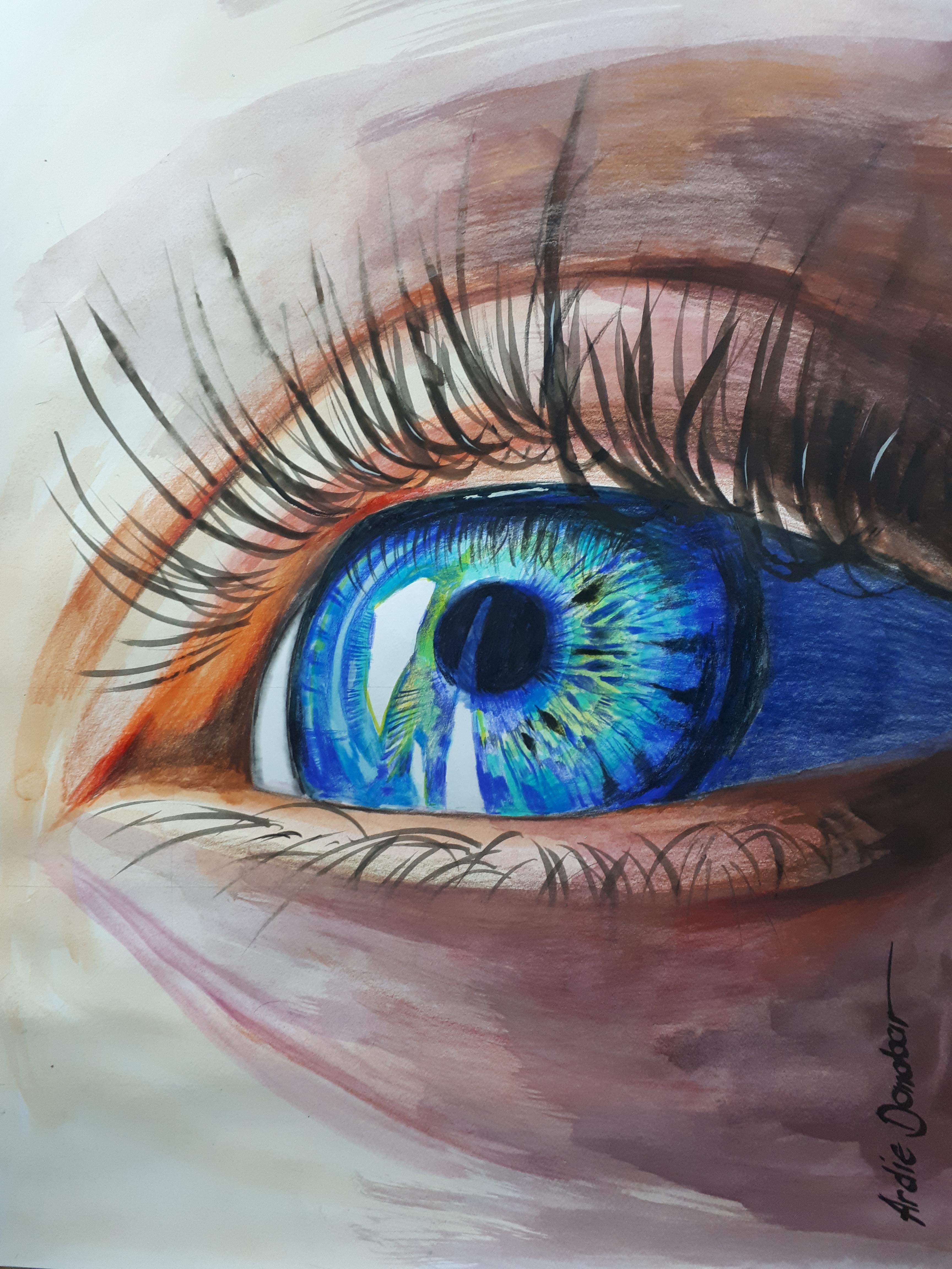 My Sketch of Realistic eye. | Scrolller