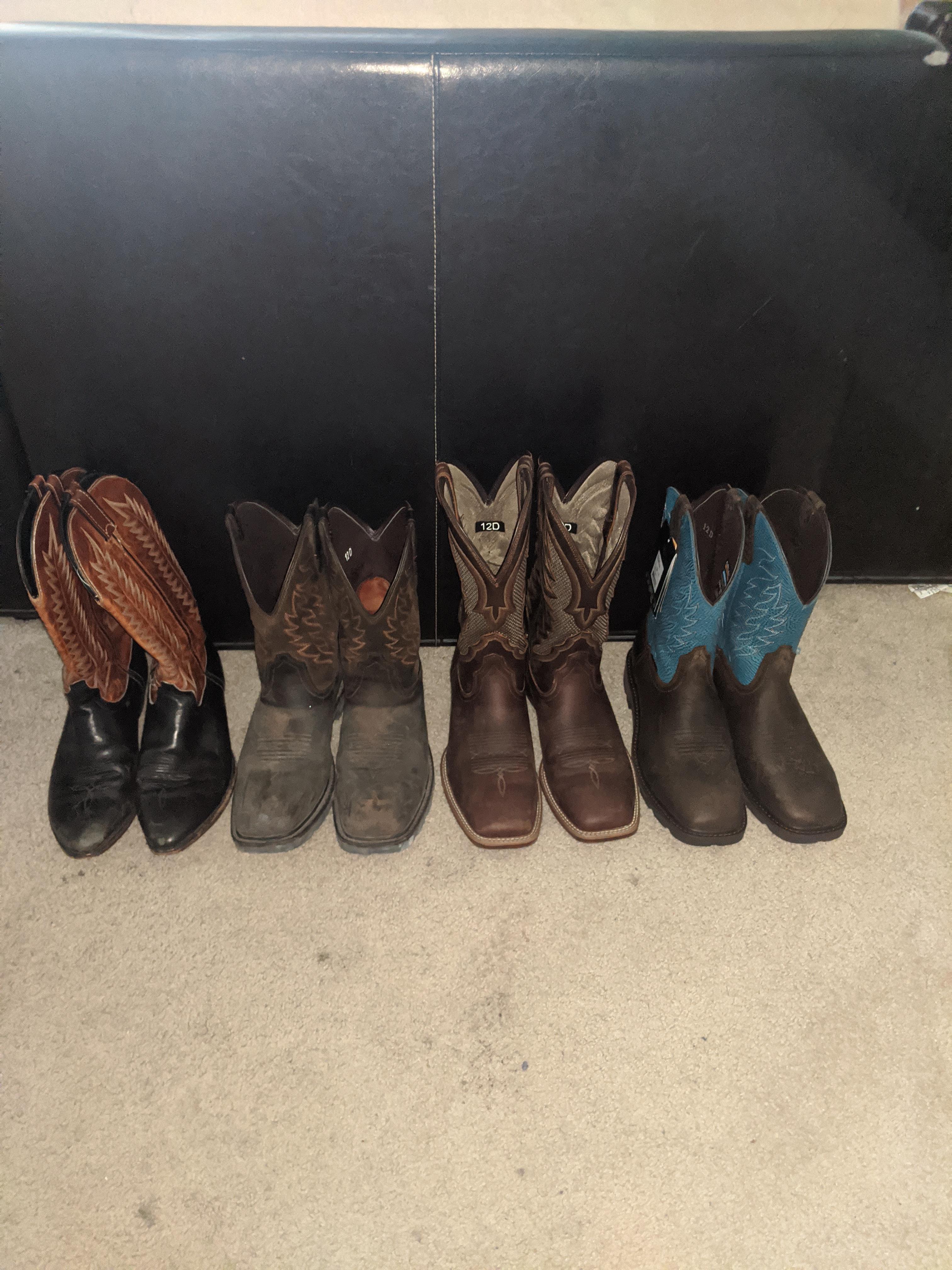 My small cowboy boot collection! (oldest to newest) | Scrolller