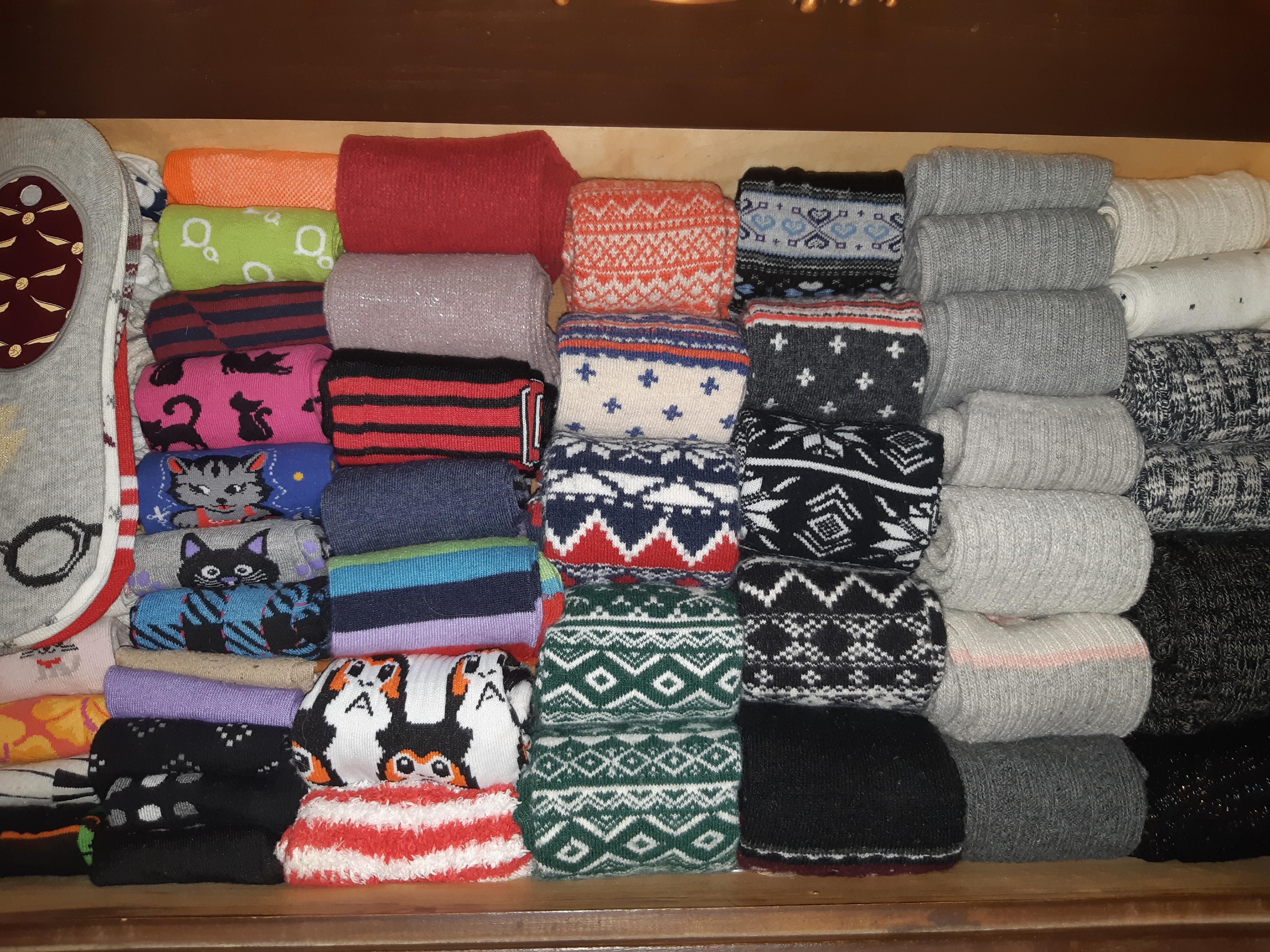 My sock collection sparks so much joy | Scrolller