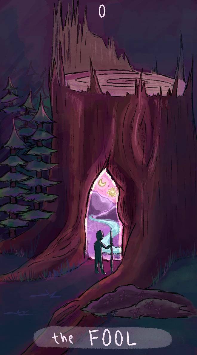 My take on The Fool! [made in Procreate] | Scrolller