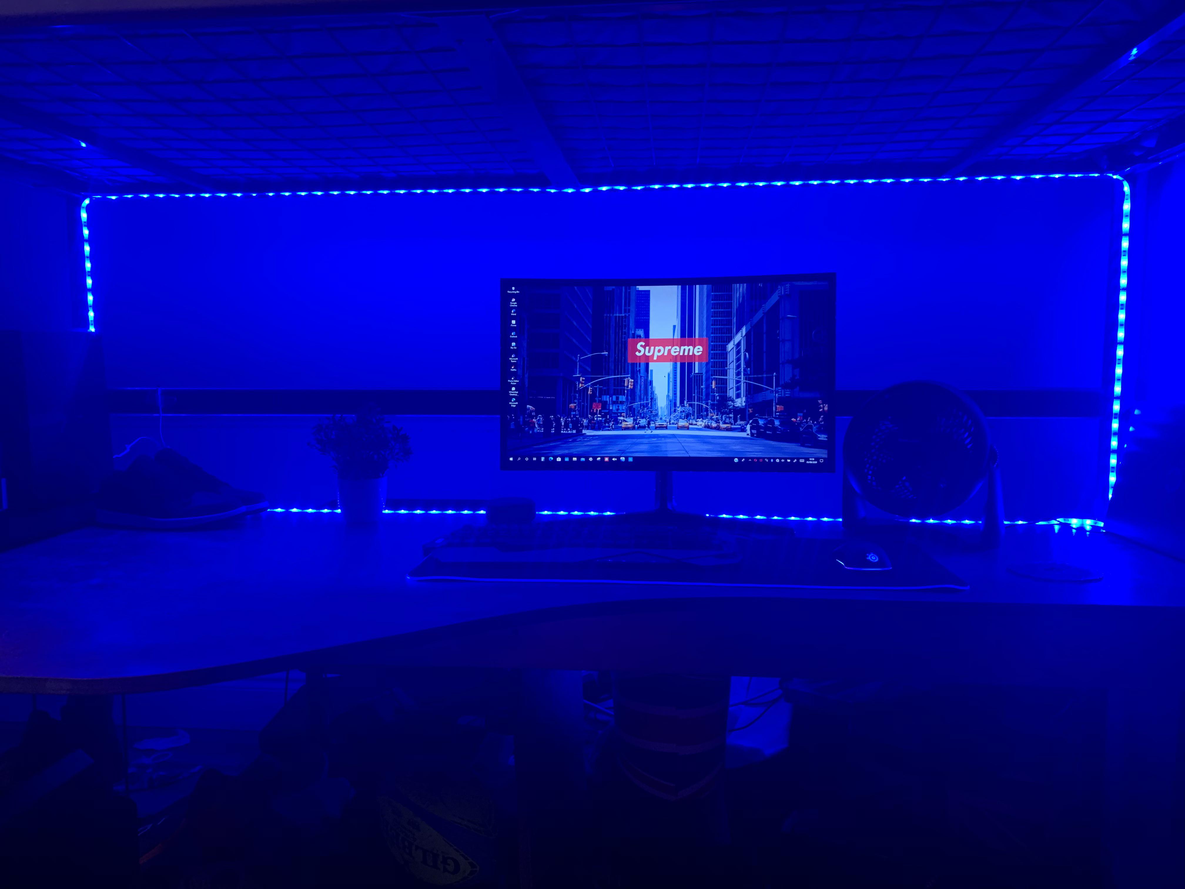 My upgraded setup. Monitor arm and new keyboard coming next | Scrolller