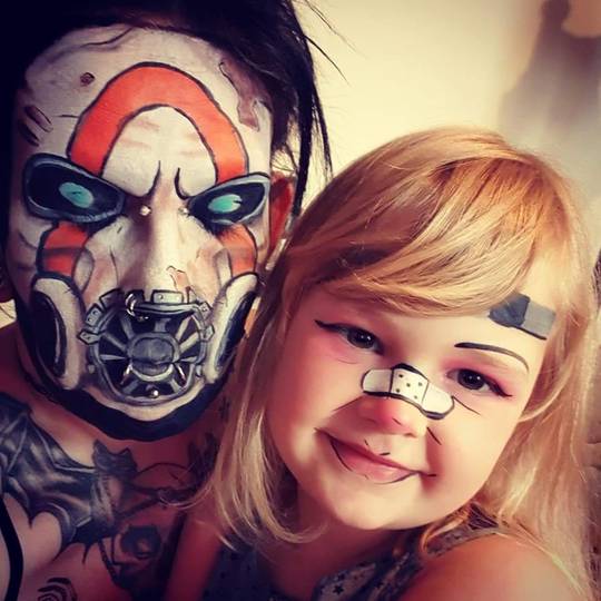 My wife and daughter as Bandit and Tiny Tina | Scrolller