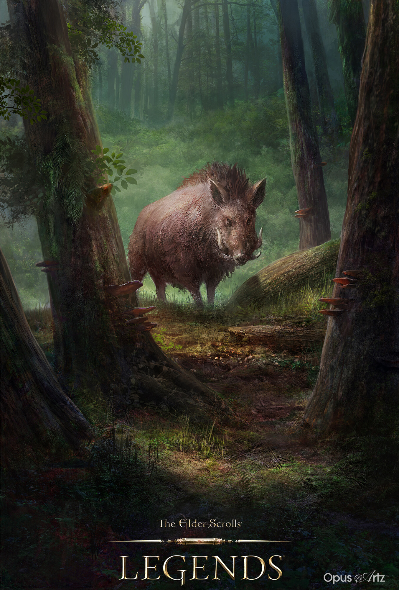 My Wild Boar illustration for Elder Scrolls Legends [OC] | Scrolller