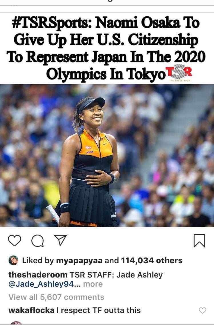 Naomi Osaka will represent Japan in the 2020 Olympics | Scrolller
