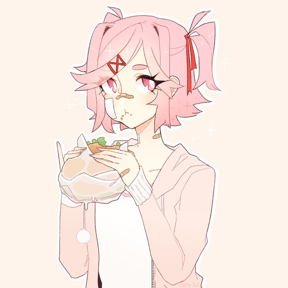 Natsuki eating | Scrolller