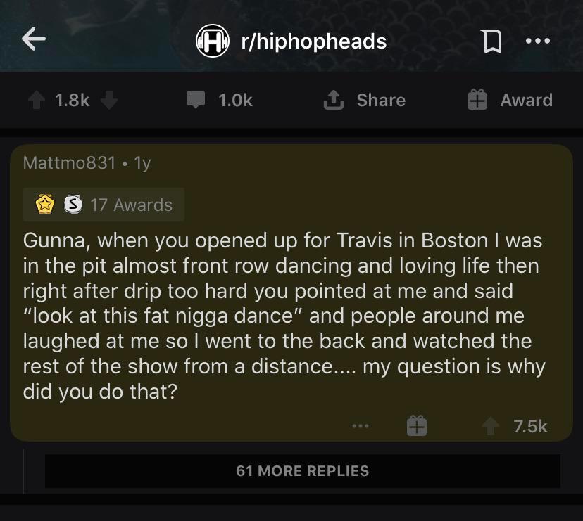 Never forget this question on Gunnas Drip Or Drown 2 AMA 😭 | Scrolller