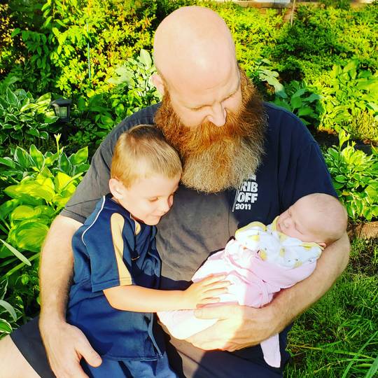New addition to the family. Two balds 1 beard. | Scrolller