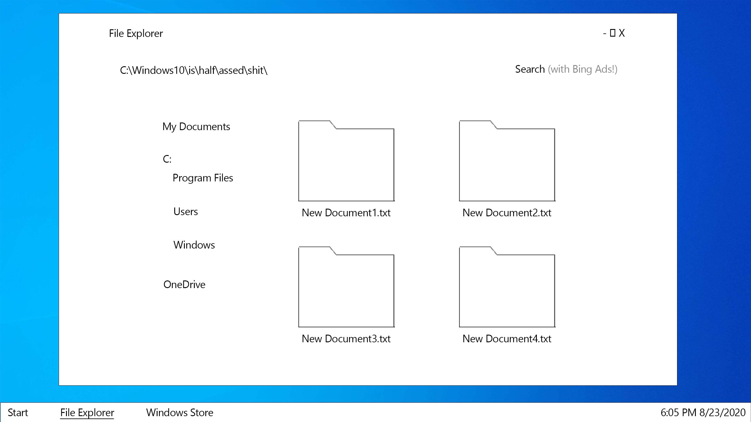 New File Explorer is finally coming. Screenshot from Windows 10x slated for release Winter 2048 ...