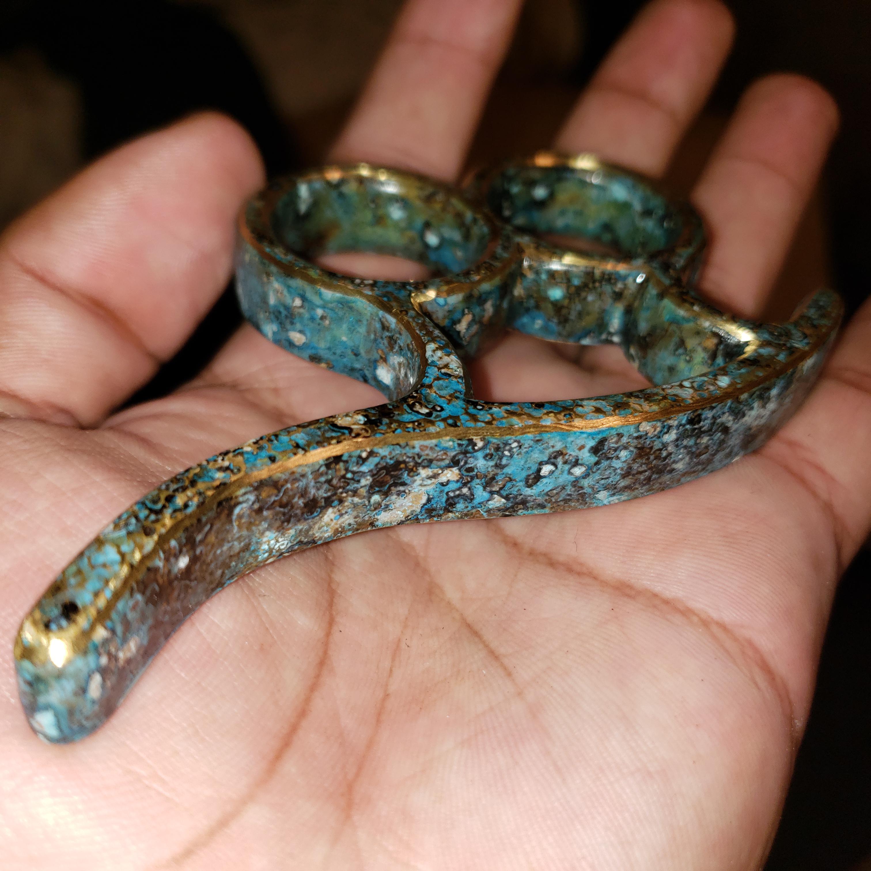New knuckles with crazy patina | Scrolller