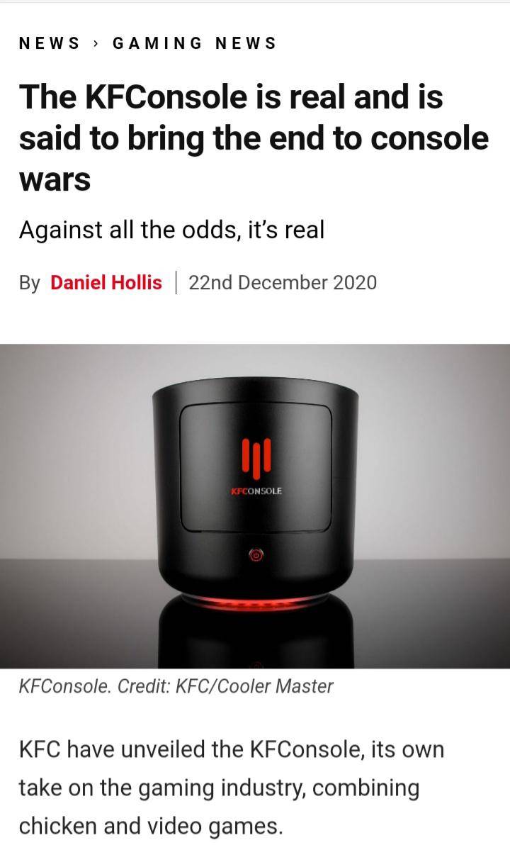 New level unlocked: *Here is your Kentucky Fried Chicken* | Scrolller