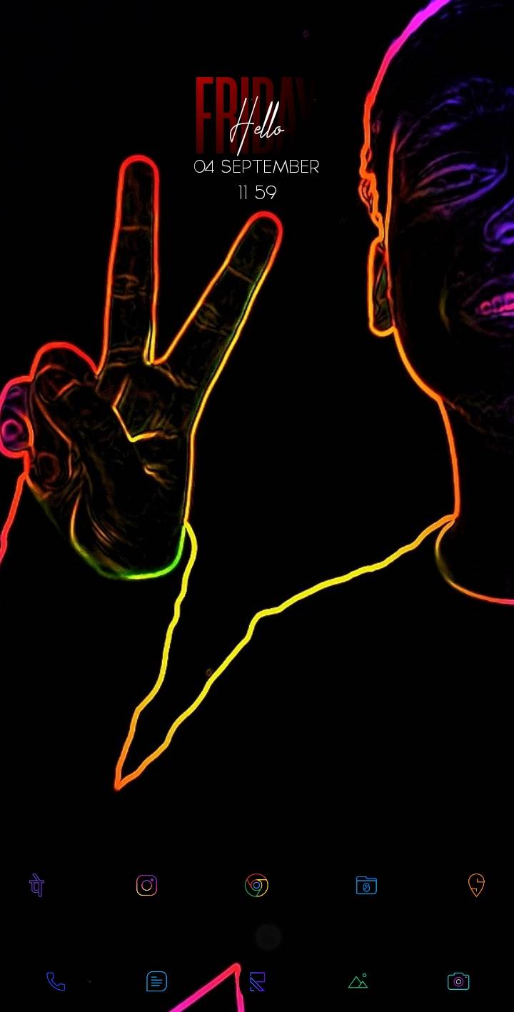 New Setup: Nova Launcher_Icon Pack: UX Led_Widget: Hipster for KWGT | Scrolller