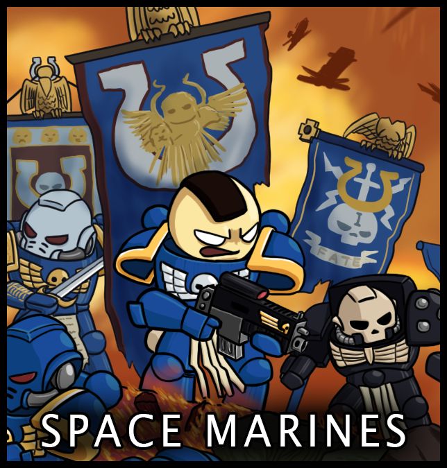 New Space Marines Codex cover art in my style | Scrolller