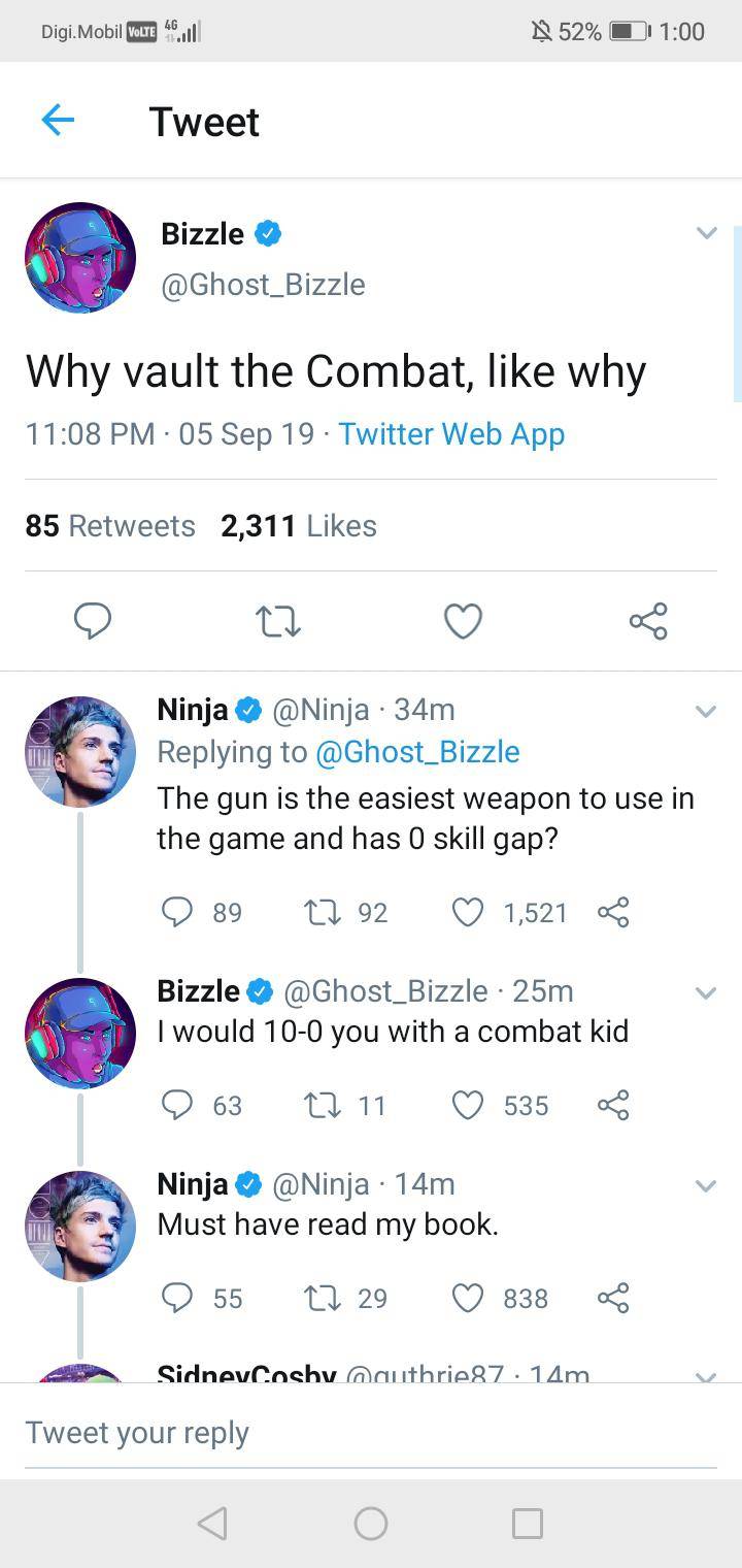 Ninja being HYPER savage | Scrolller