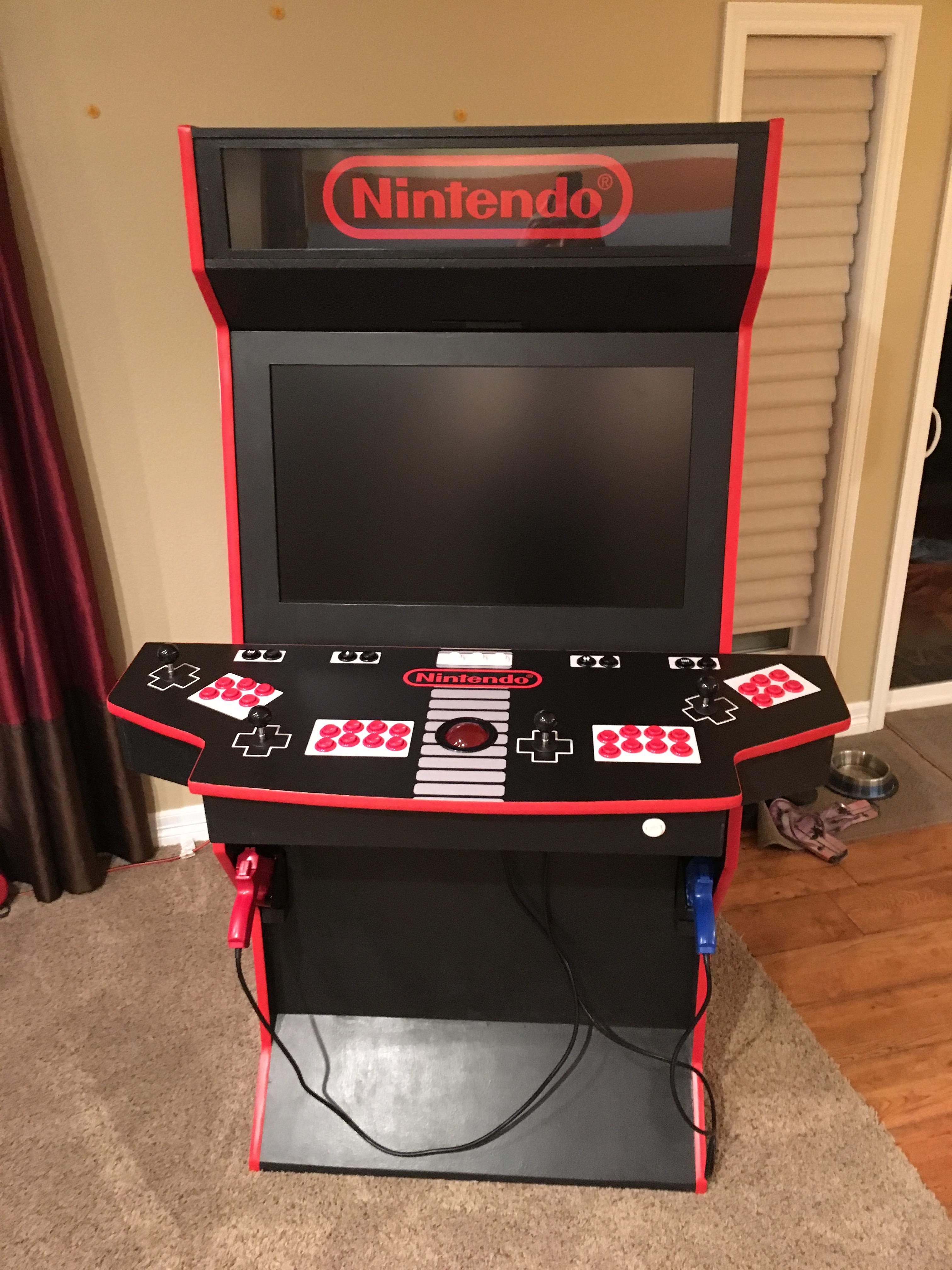 Nintendo themed home arcade build | Scrolller