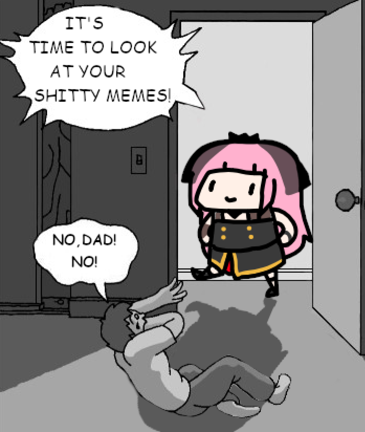 NO DAD DON'T LOOK | Scrolller