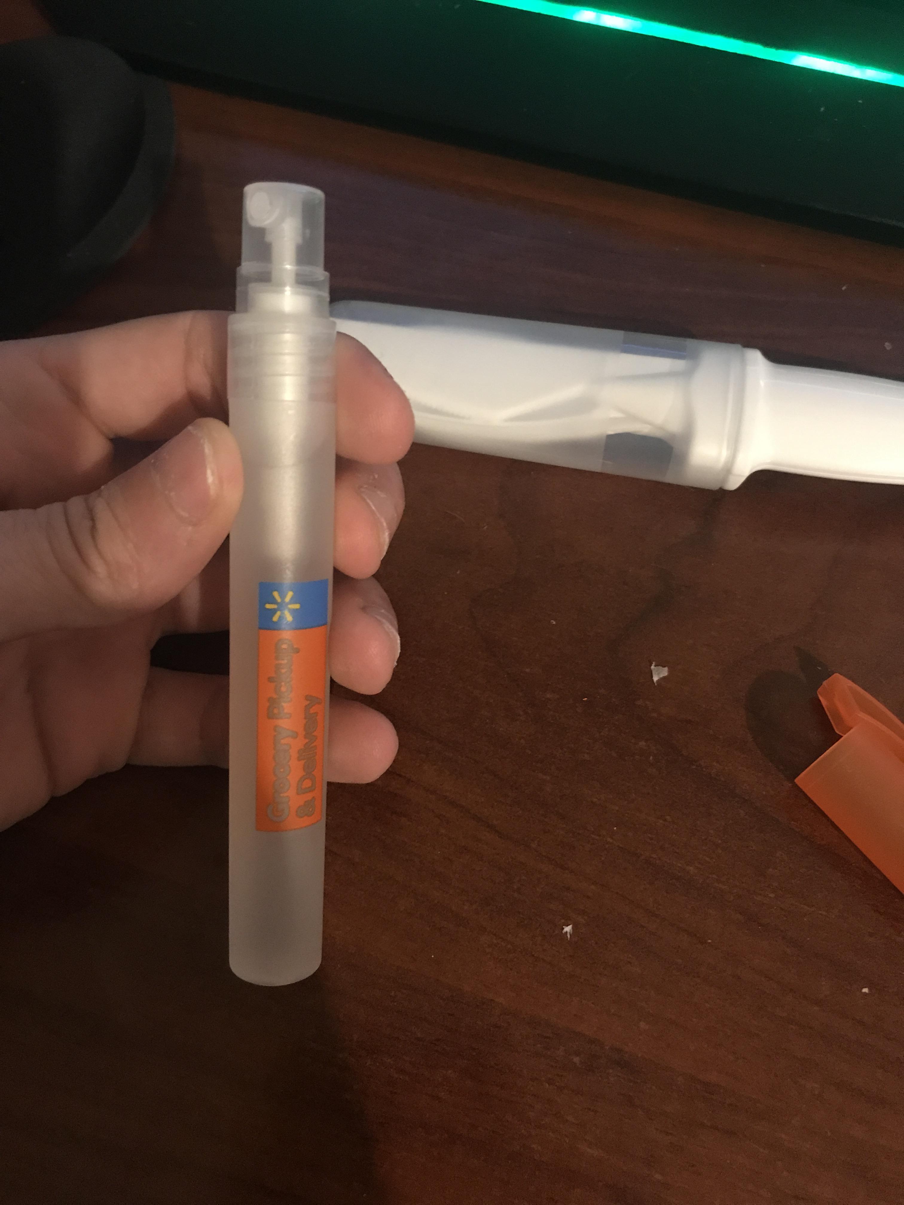 No label nor instructions for clear liquid | Scrolller