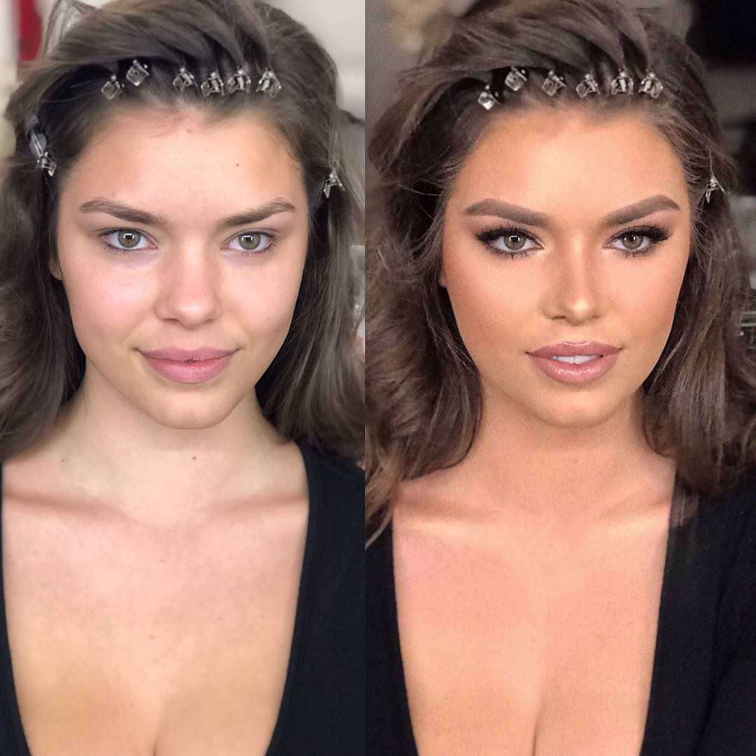 No makeup comparison | Scrolller