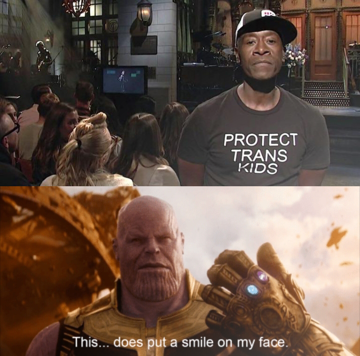 No trans kids or War Machines got snapped. | Scrolller