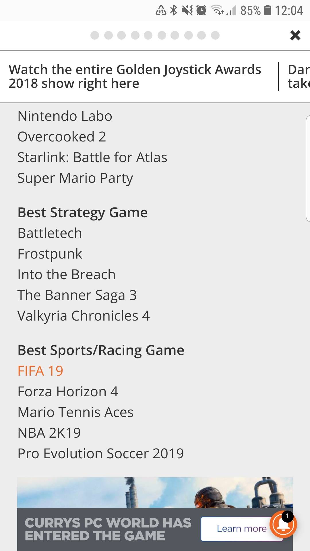 NOIMNATED FOR BEST STRATEGY | Scrolller