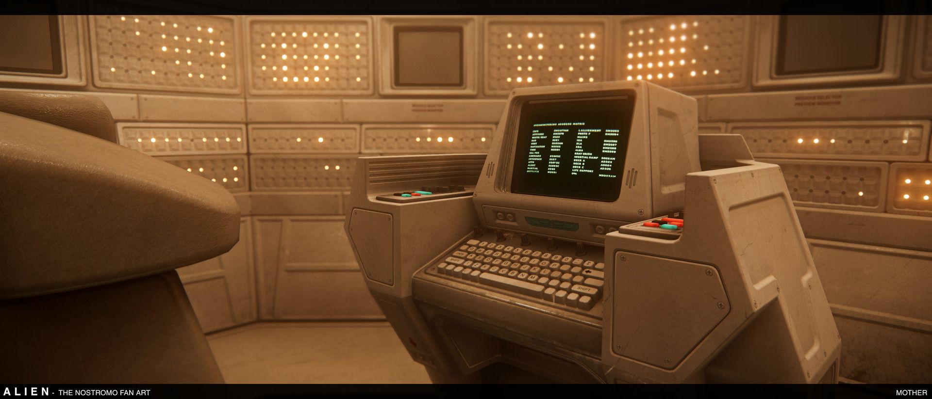 Nostromo computer "Mother" fan art | Scrolller