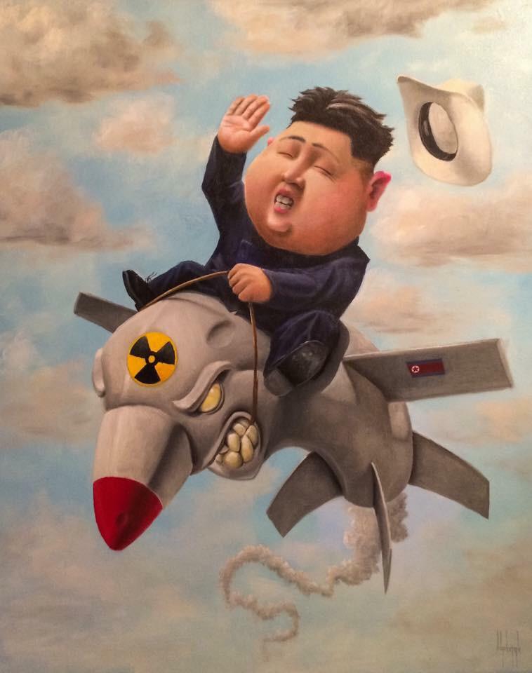 Nuclear Cowboy, oil, me, 2015 (throwback) | Scrolller