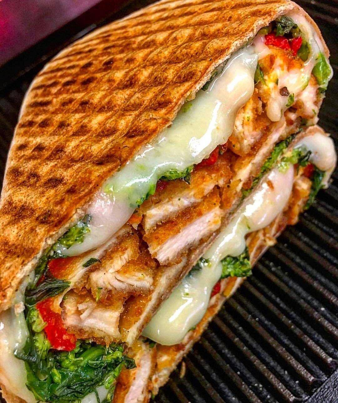 NYC. Crispy Chicken Panini. | Scrolller