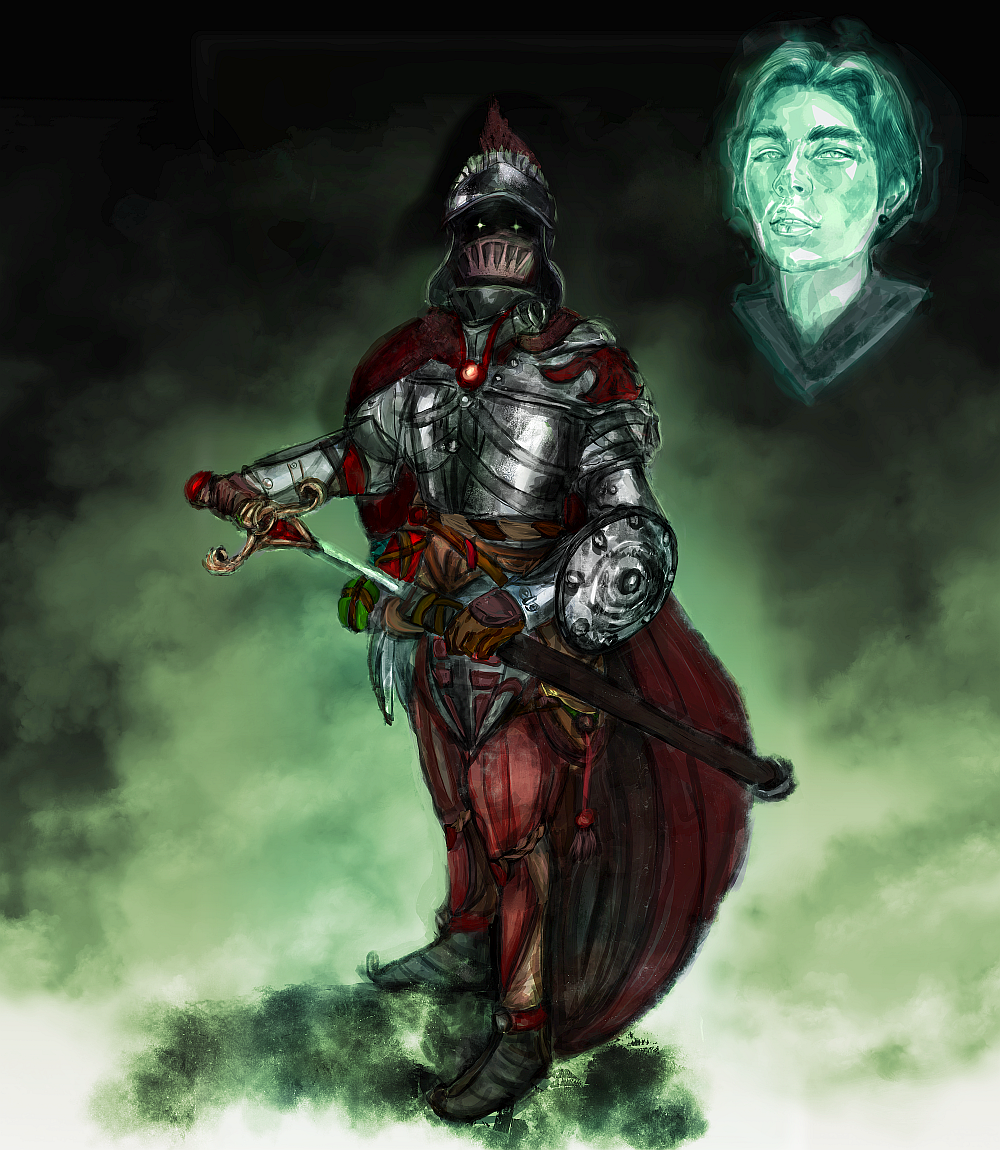 [OC] [ART] Hadrick, Cursed Ghost Knight | Scrolller