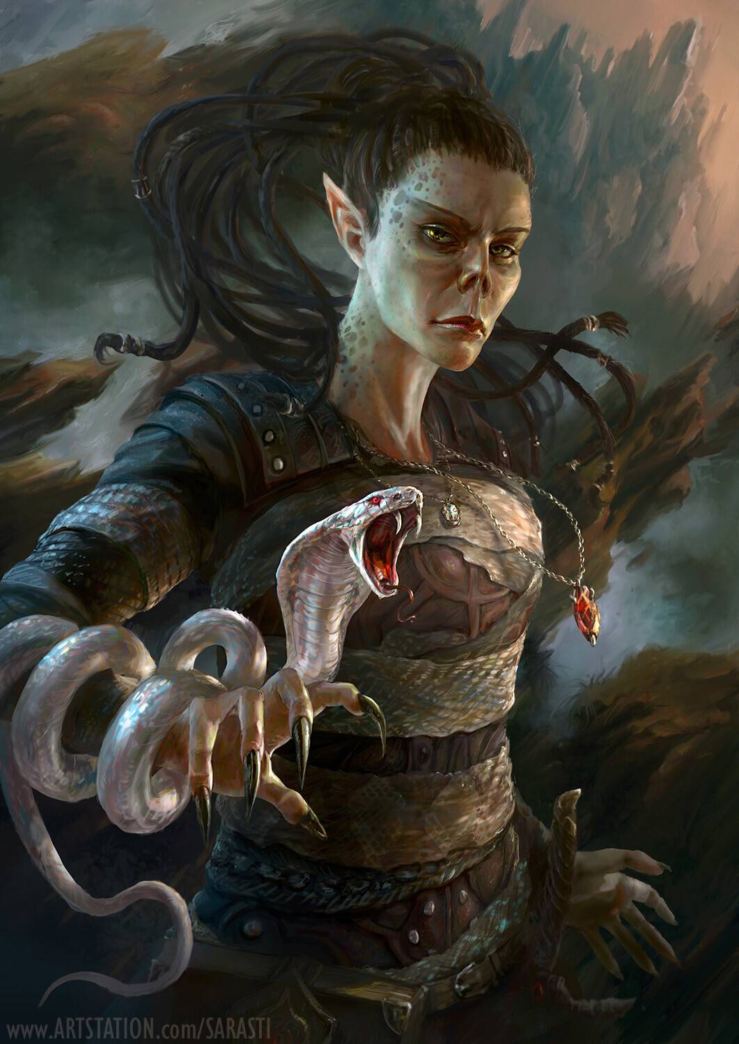 [OC] Azhelya, Githzerai Moon Druid | Scrolller