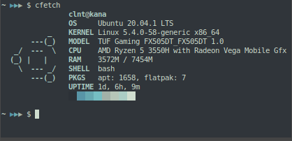 [OC] cfetch: A simple system information tool for Linux | Scrolller