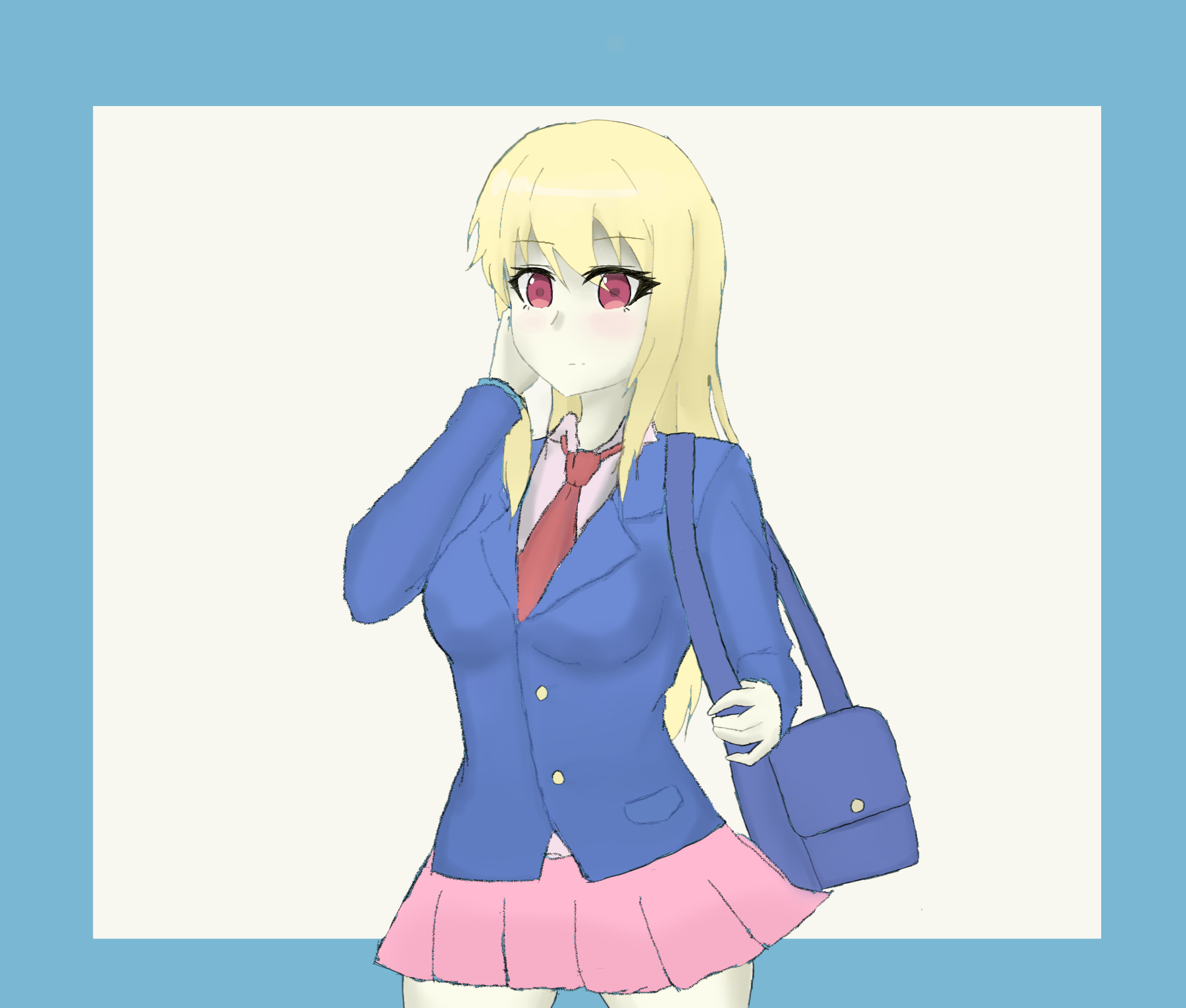 [OC] coloured sketch of Mashiro | Scrolller