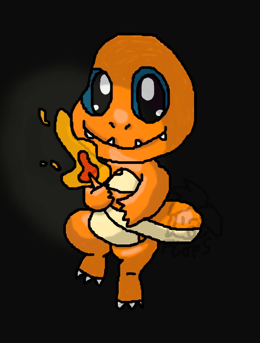 [Pokemon] OC digital - cute chibi Charmander | Scrolller