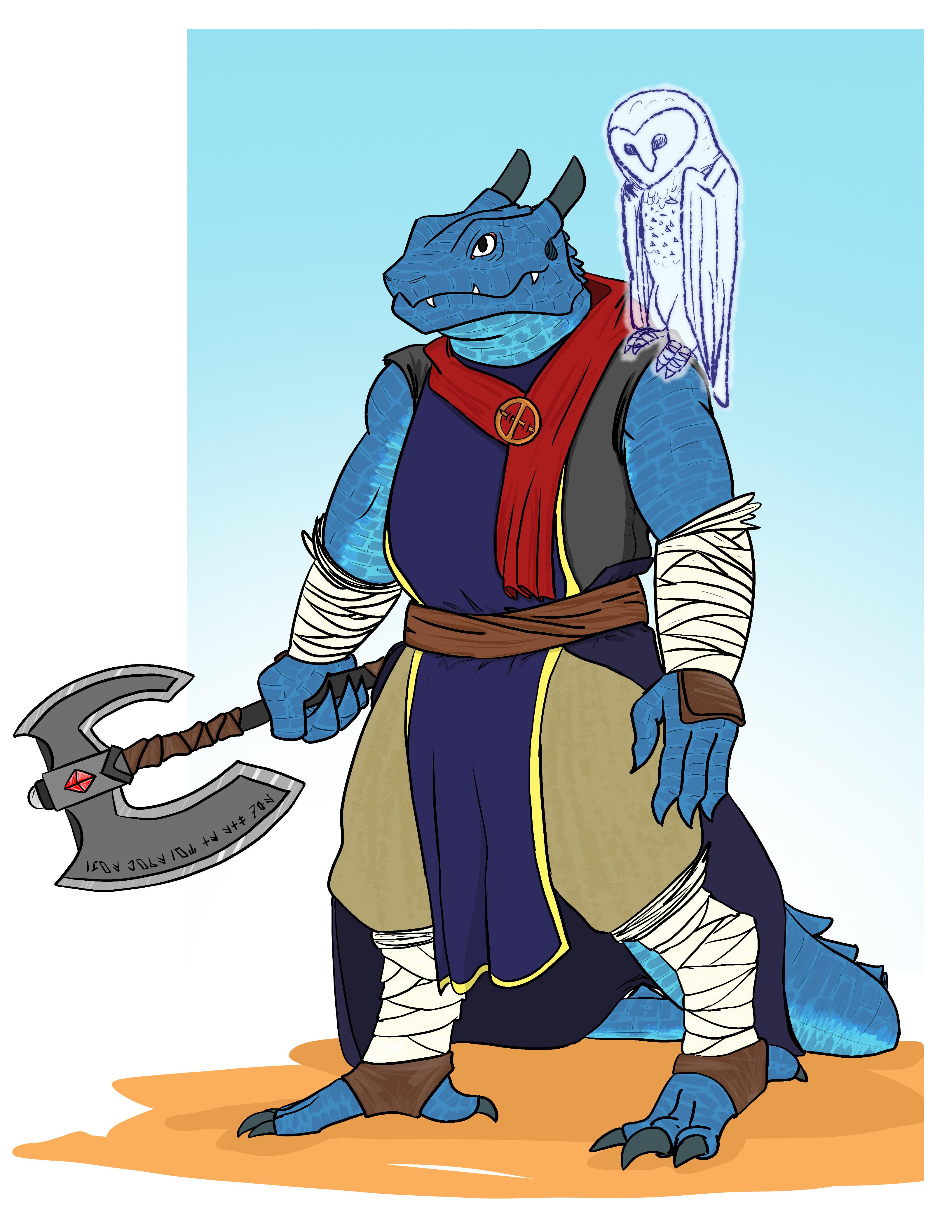 [oc] Dragonborn war-mage (artist: me) | Scrolller