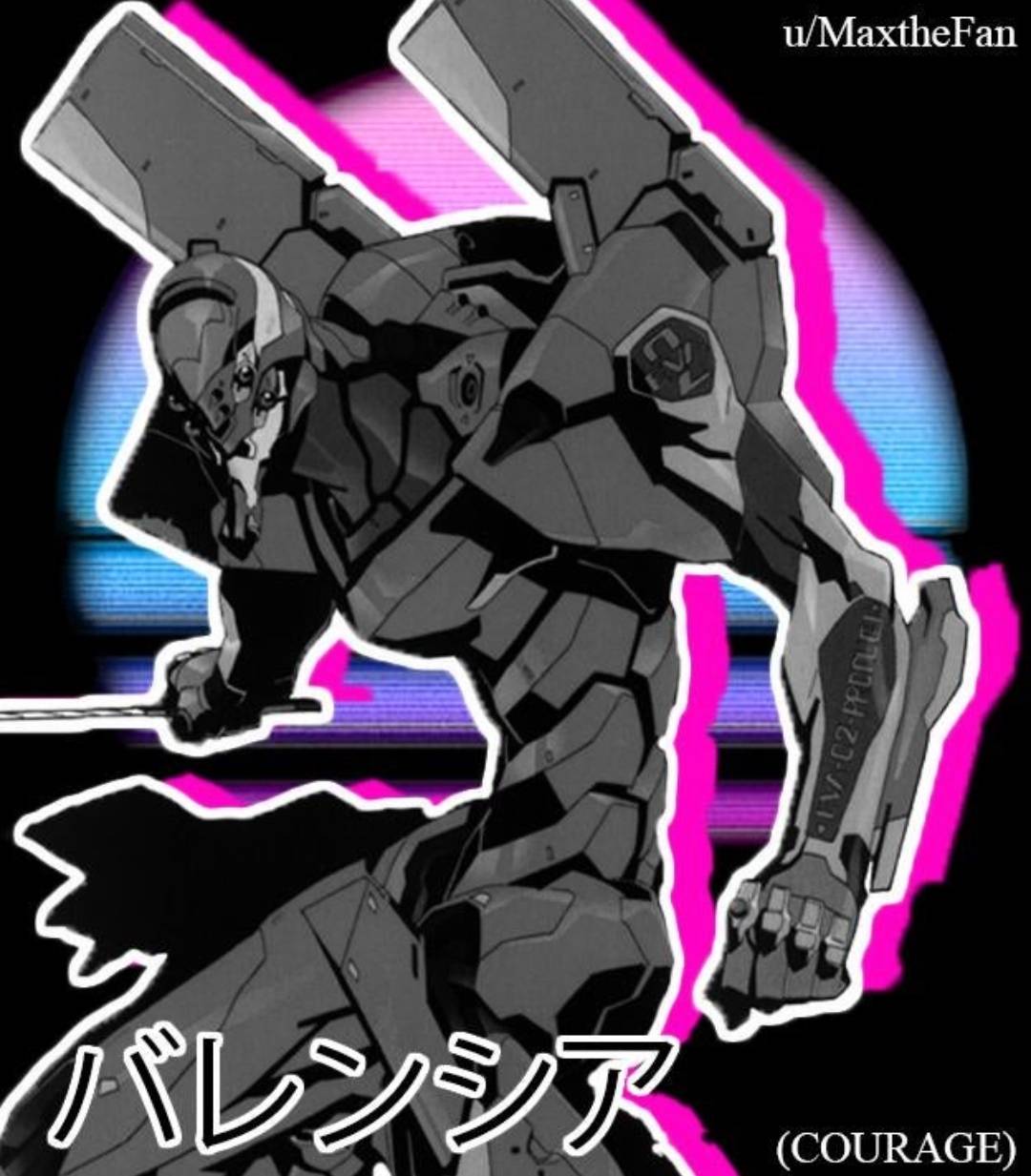 [OC] Evangelion Unit-02 80's Style. | Scrolller