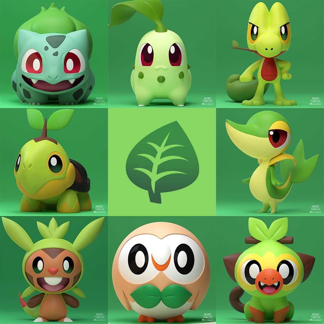 [OC] Grass Starters | Scrolller