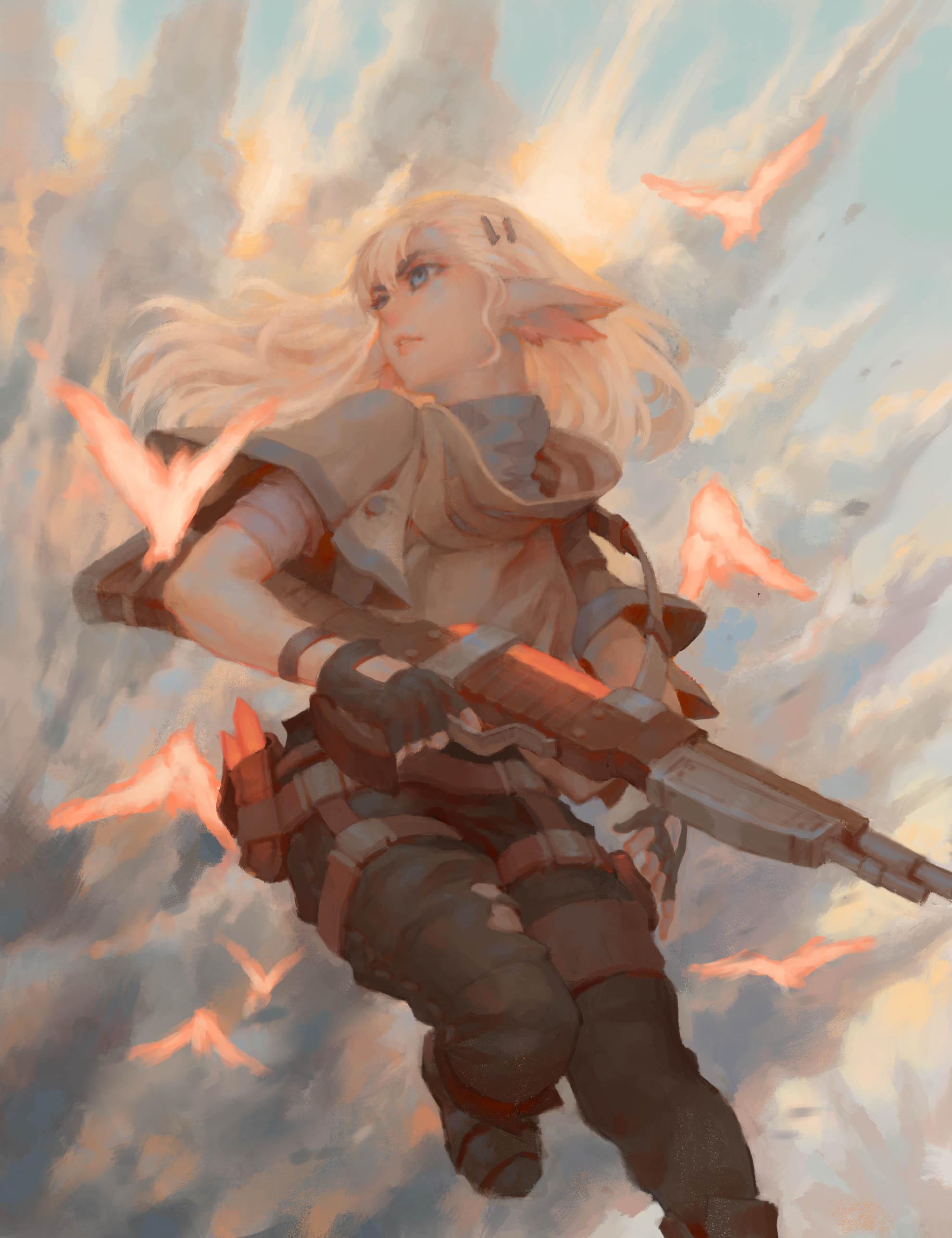 [OC] Mercenary and her weird birds | Scrolller