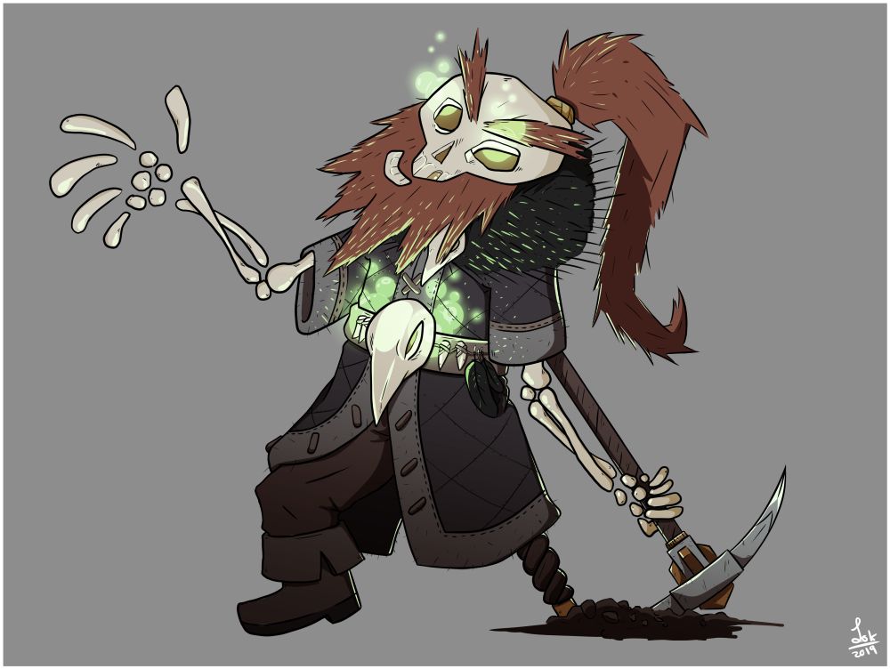 [OC] Undead Dwarf Miner. AKA how a cave colapse in a haunted biome brought me lots of FUN ...