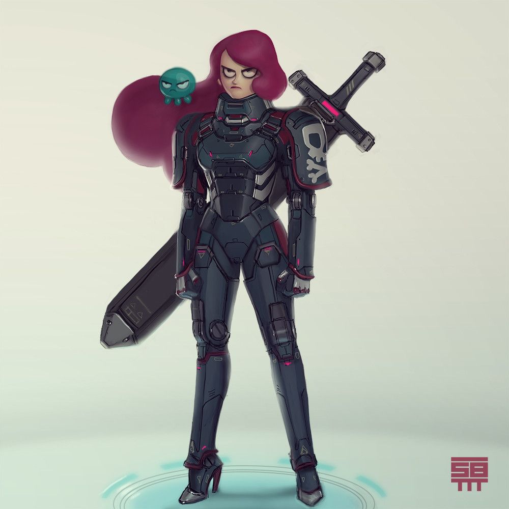 Octavia - Space Pirate by Serge Birault | Scrolller