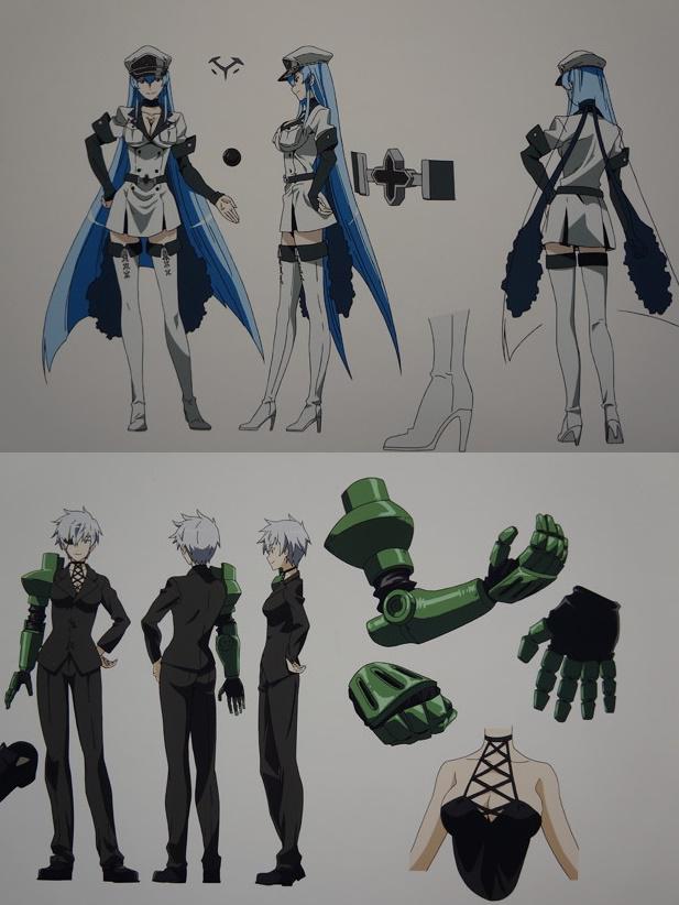 Official Esdeath and Najenda character sheet. | Scrolller