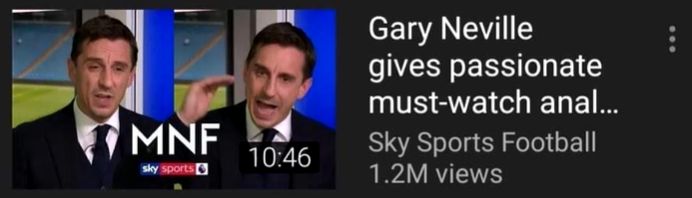 oh no gary neville | Scrolller