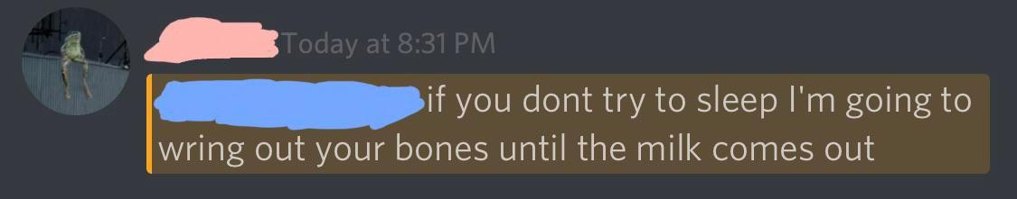 Oh no, my bone juice. | Scrolller