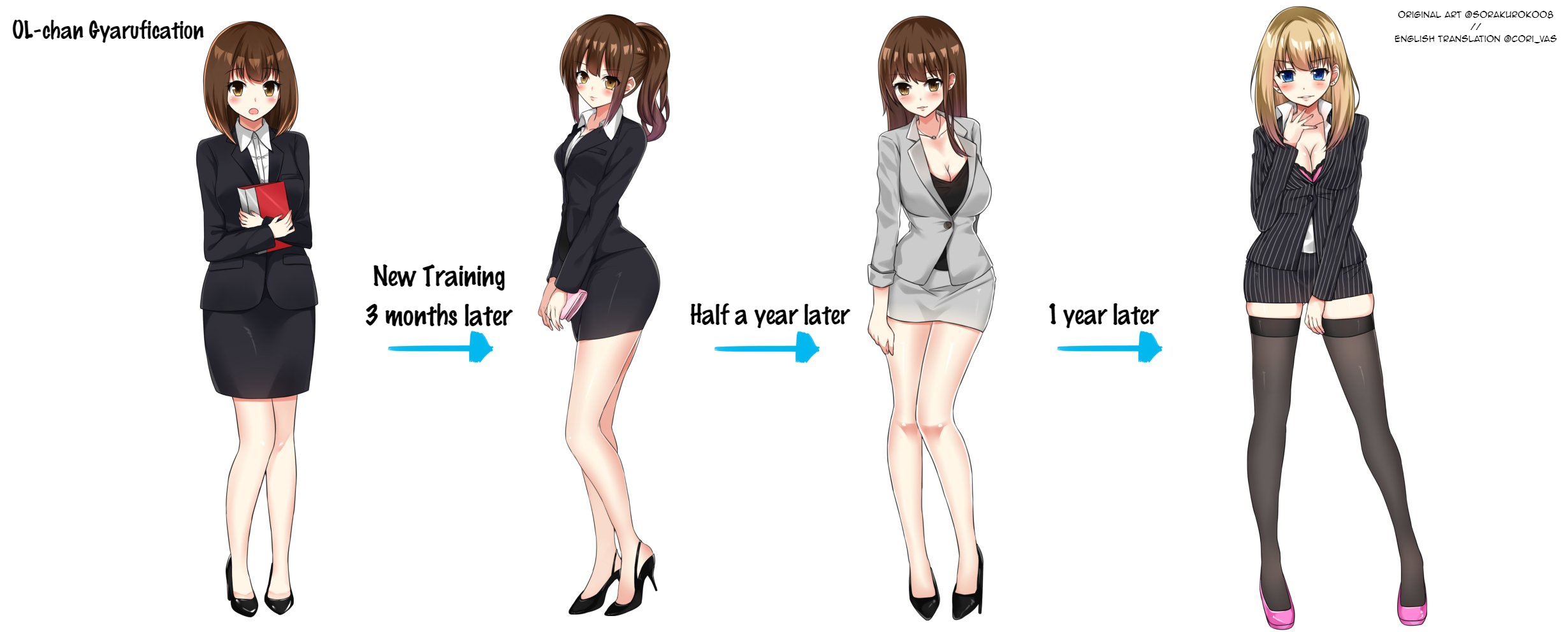 OL-chan Gyaru [F Bimbofication/Gyarufication] - sorakuroko08/Kuroko | Scrolller