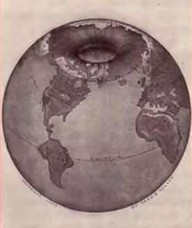 Old "Hollow Earth" globe has previous geography | Scrolller