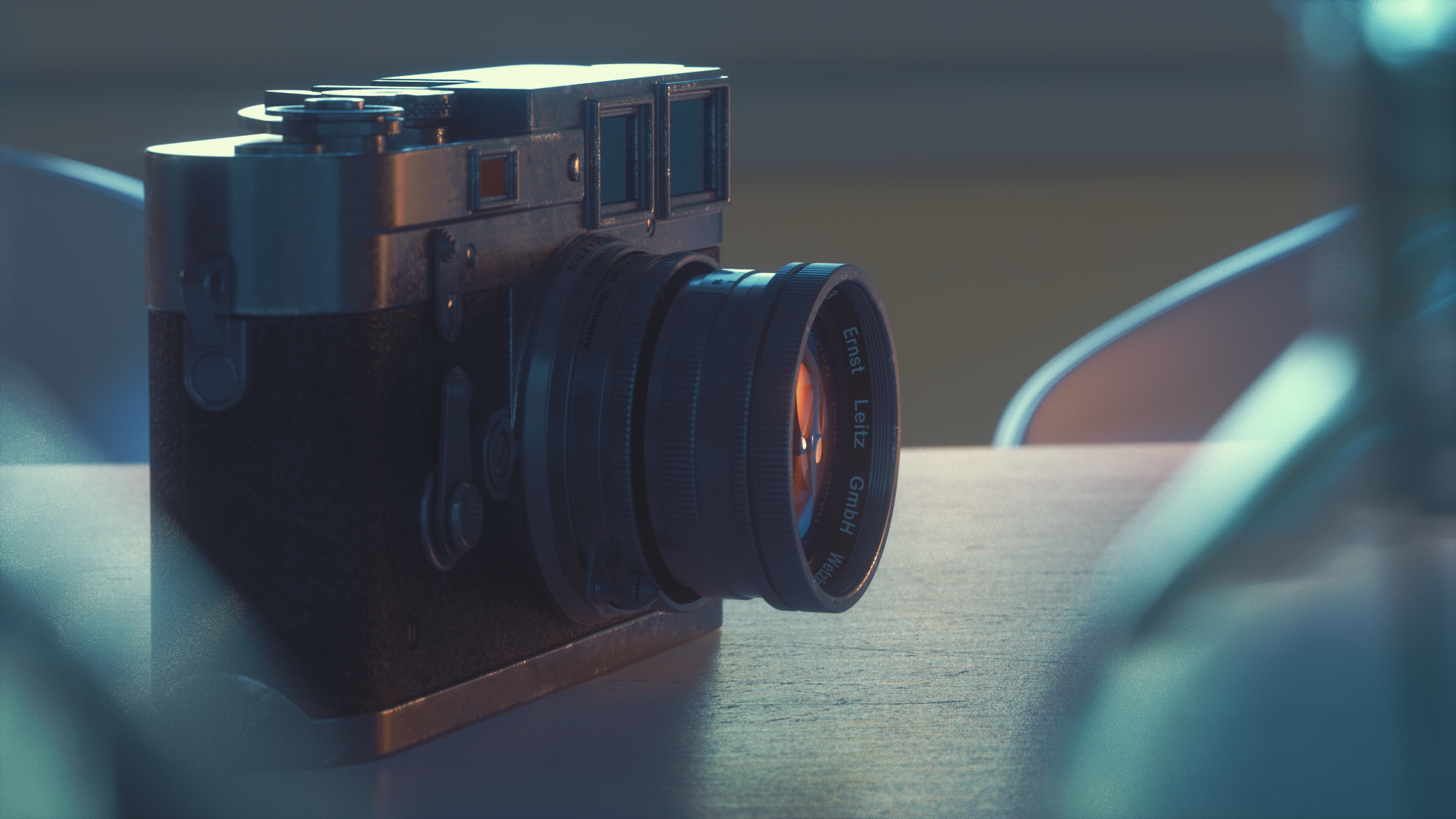 Old Leica, (C4D/Octane). Was inspired by some sunset colors here in Seattle a few days ago ...